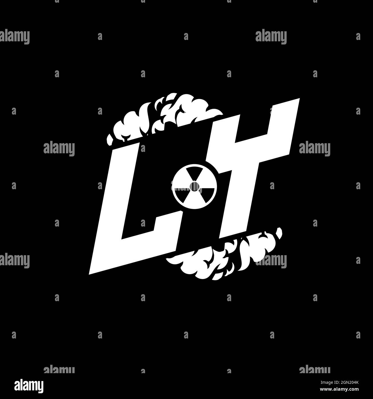 LY Initial ESport Monogram with Shape and Smoke Style template vector ...