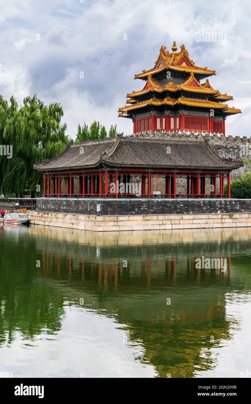 Moat of the Forbidden City in Dongcheng District, Beijing, China Stock ...