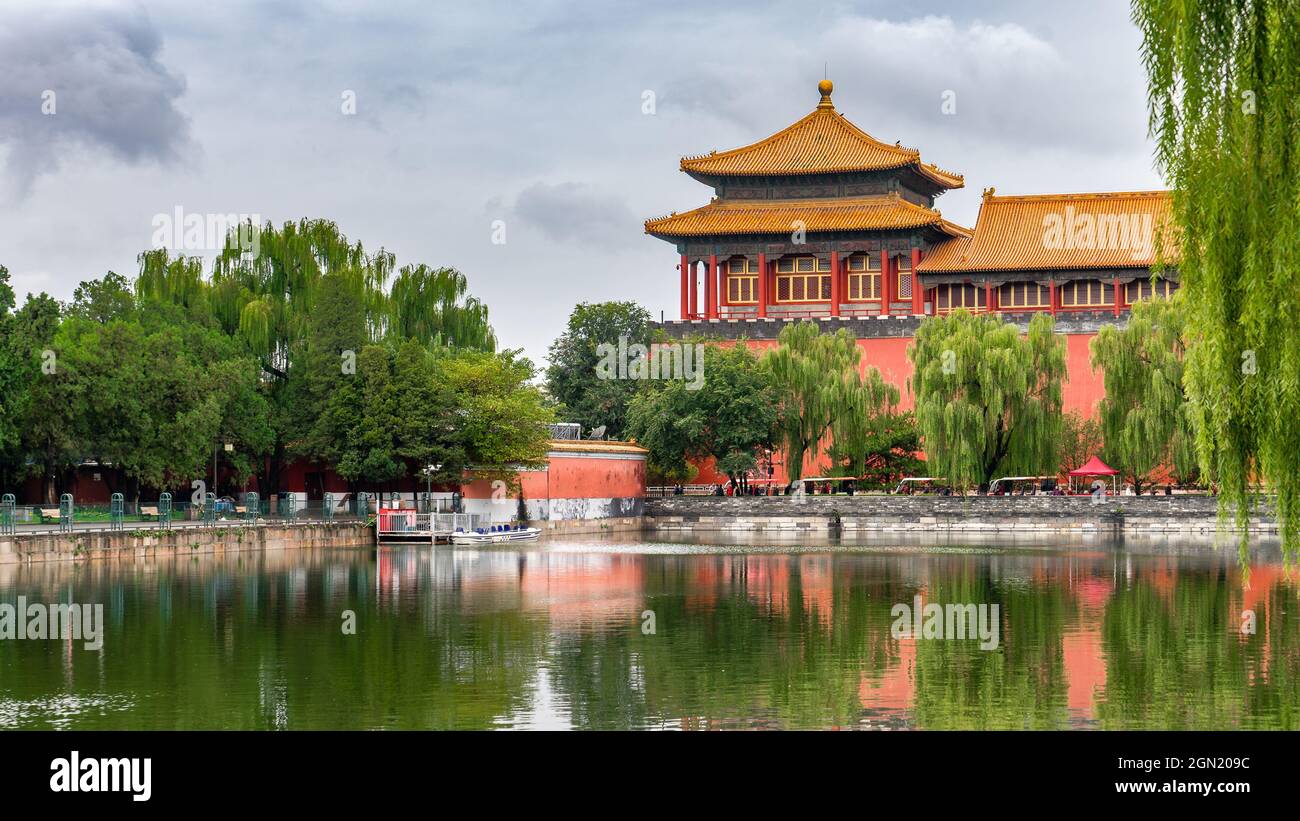 Moat of the Forbidden City in Dongcheng District, Beijing, China Stock ...