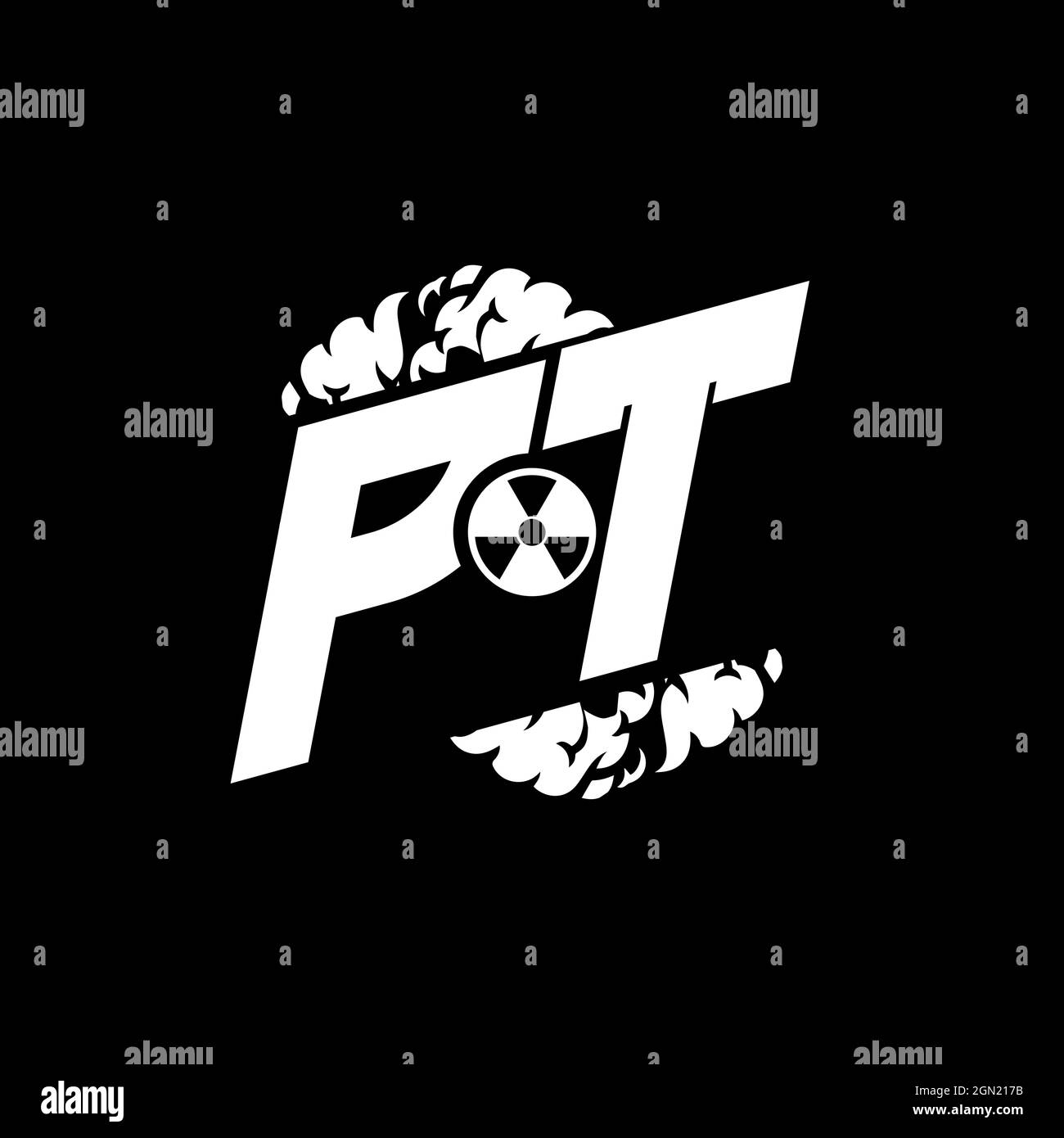 PT Initial ESport Monogram with Shape and Smoke Style template vector ...