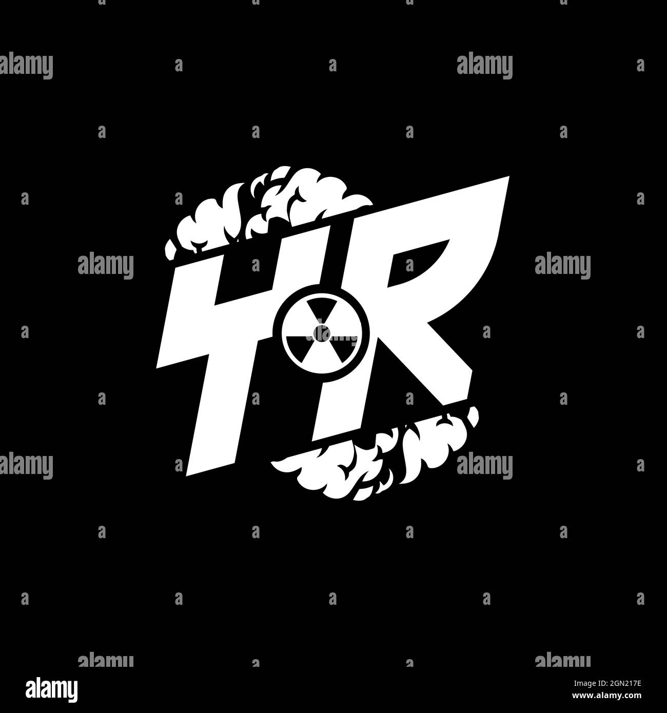 YR Initial ESport Monogram with Shape and Smoke Style template vector ...