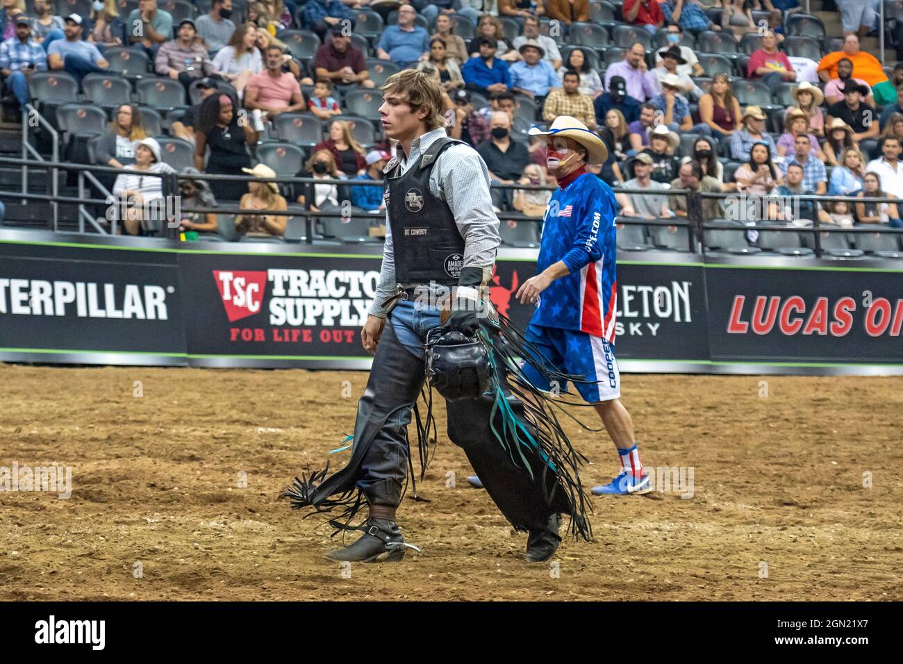 NEWARK, NJ - SEPTEMBER 19: Conner Halverson rides Lil Boy Blue during ...