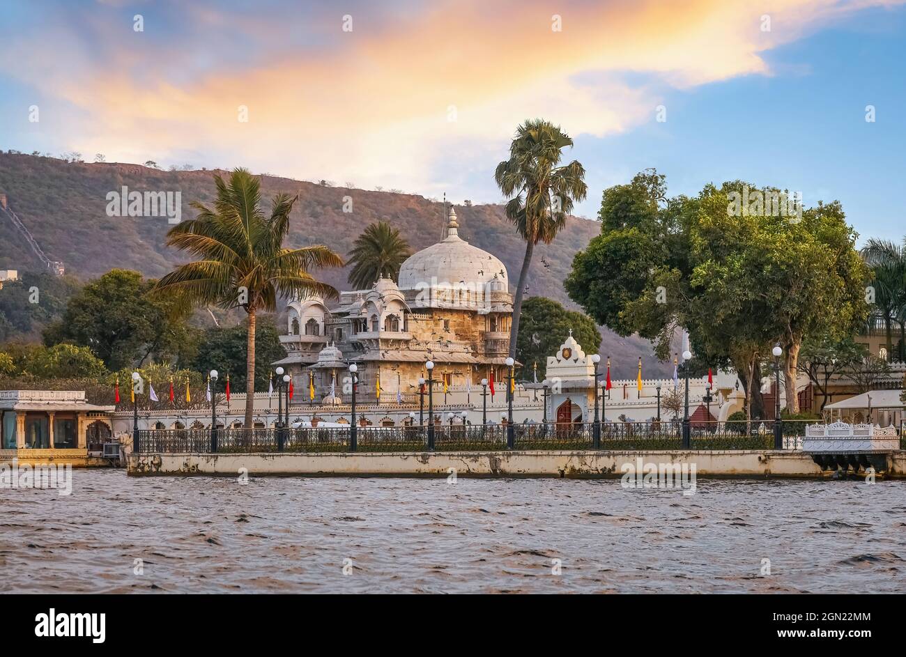 Jag Mandir an ancient palace built in the year 1628 on an island in the ...