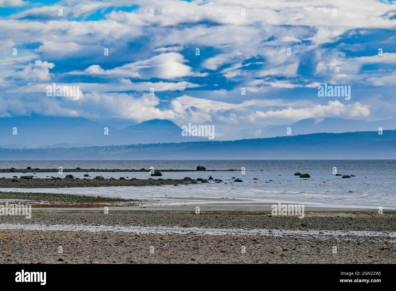 Point Holmes beach, Comox Valley, British Columbia, Canada Stock Photo ...