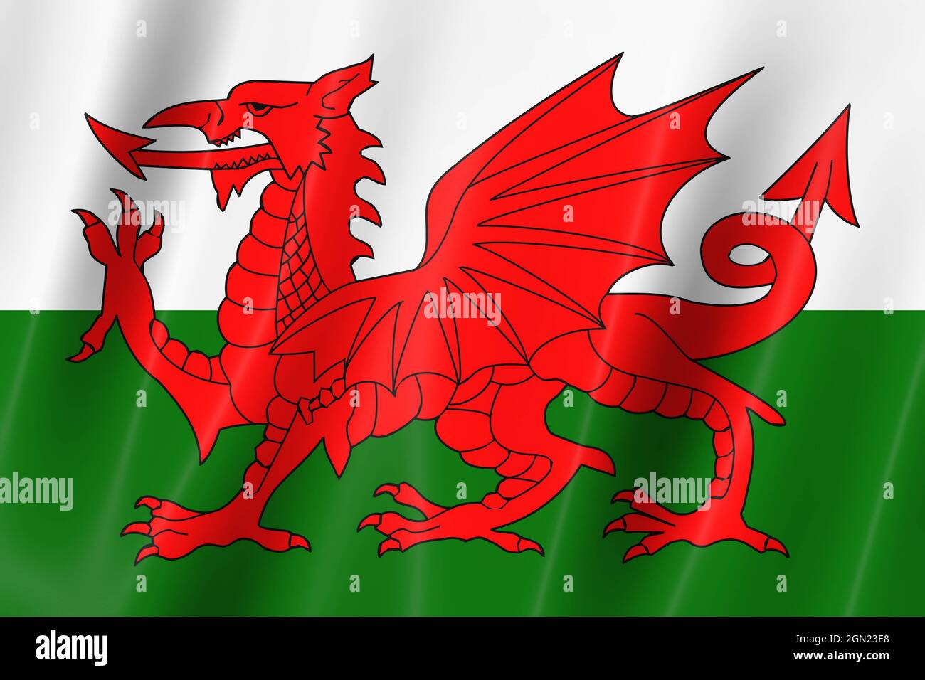 Wales flag illustration hi-res stock photography and images - Alamy