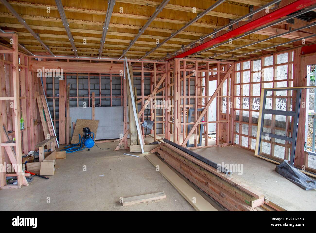 House interior building process hi-res stock photography and images - Alamy
