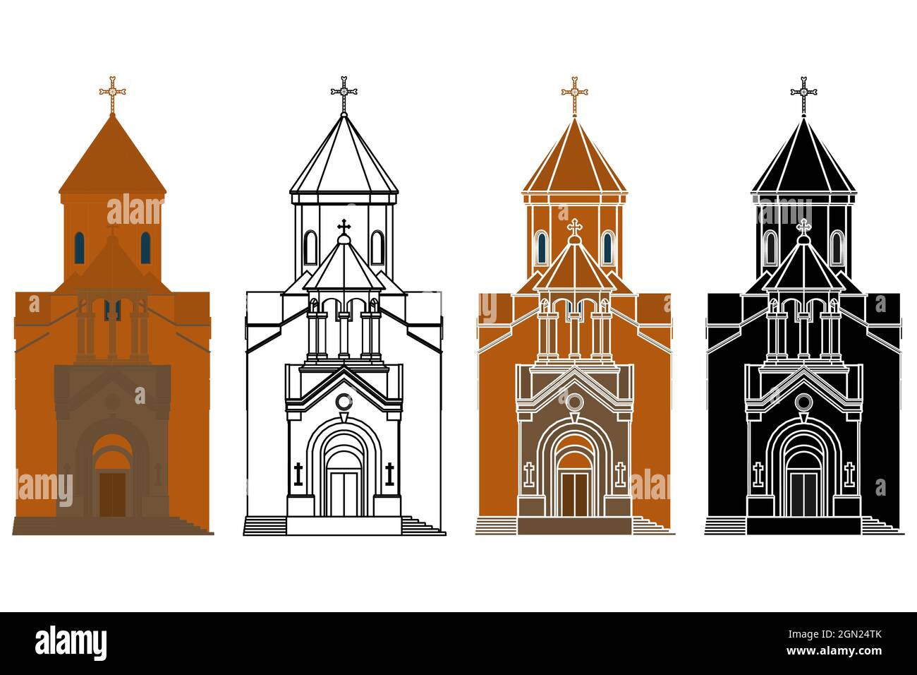 Catholic monastery monks Stock Vector Images - Alamy