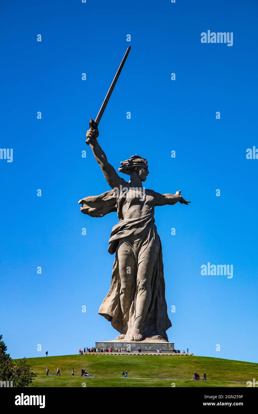 The Giant Motherland Reputation Statue, Volgograd, Volgograd District ...