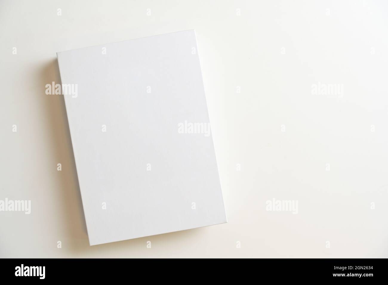 White blank book cover for montage your text or product on white ...