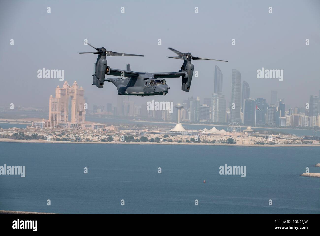 A U.S. Air Force CV-22 Osprey assigned to the 8th Expeditionary Special ...