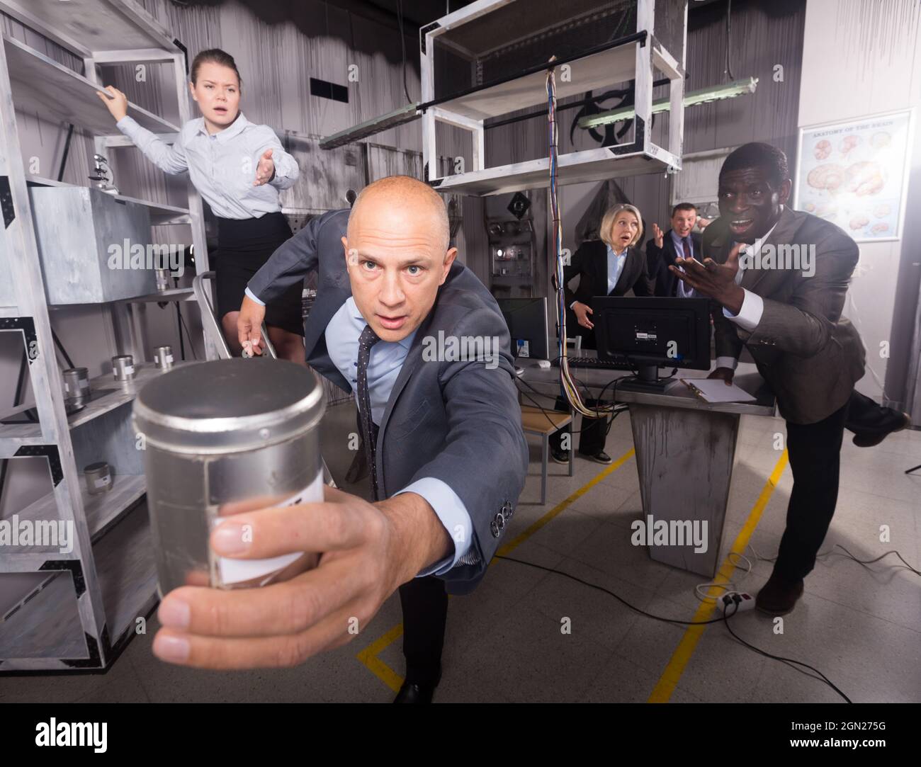 Tensed group hi-res stock photography and images - Alamy