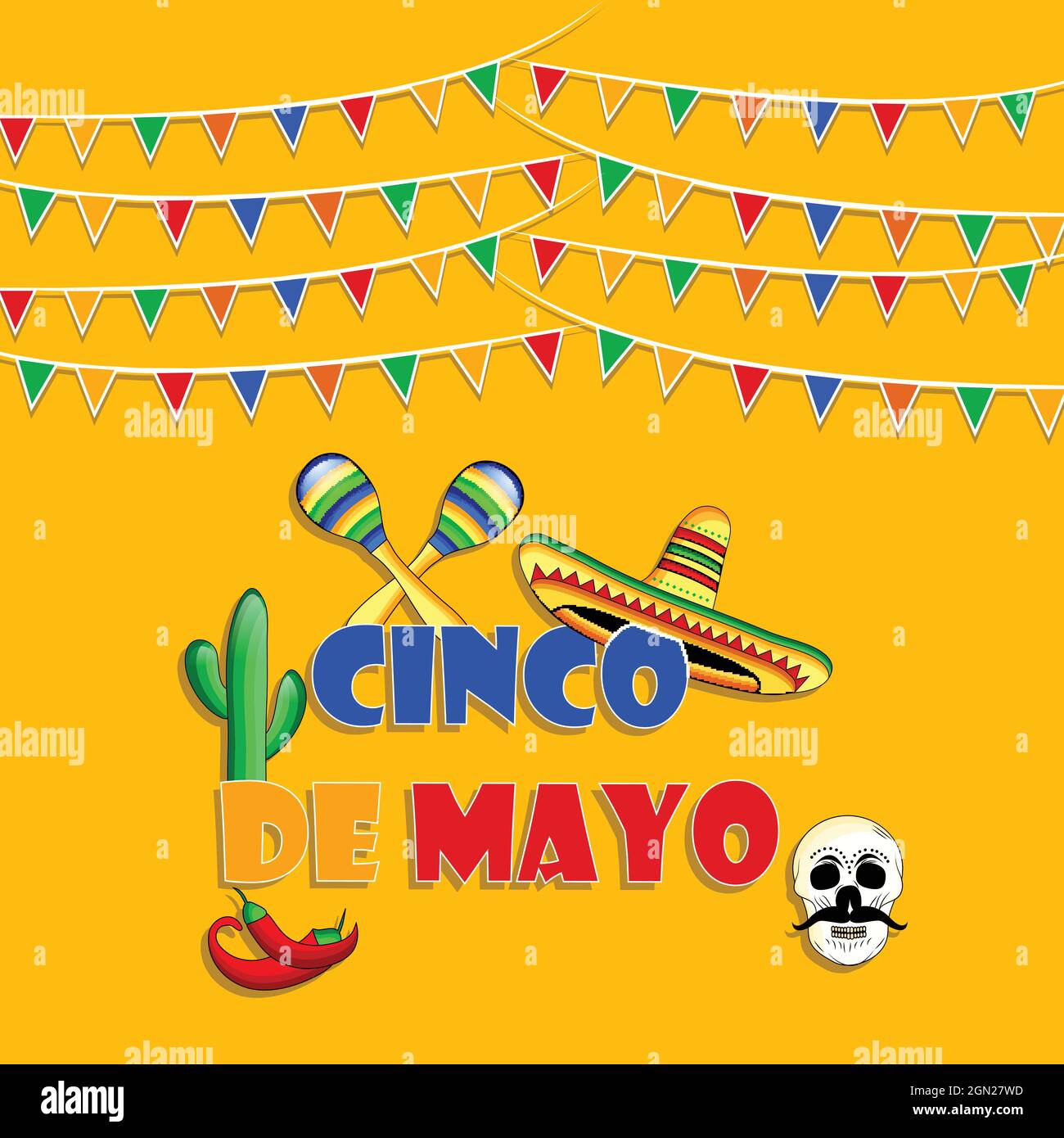 Cinco de mayo background Stock Vector Images - Alamy