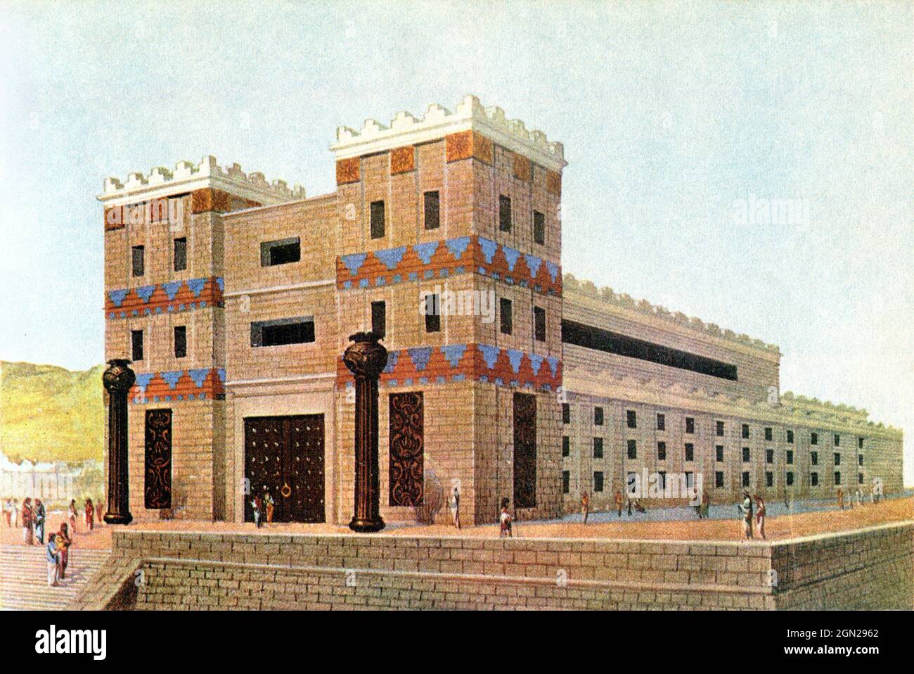 Solomon's temple in ancient Jerusalem Stock Photo - Alamy