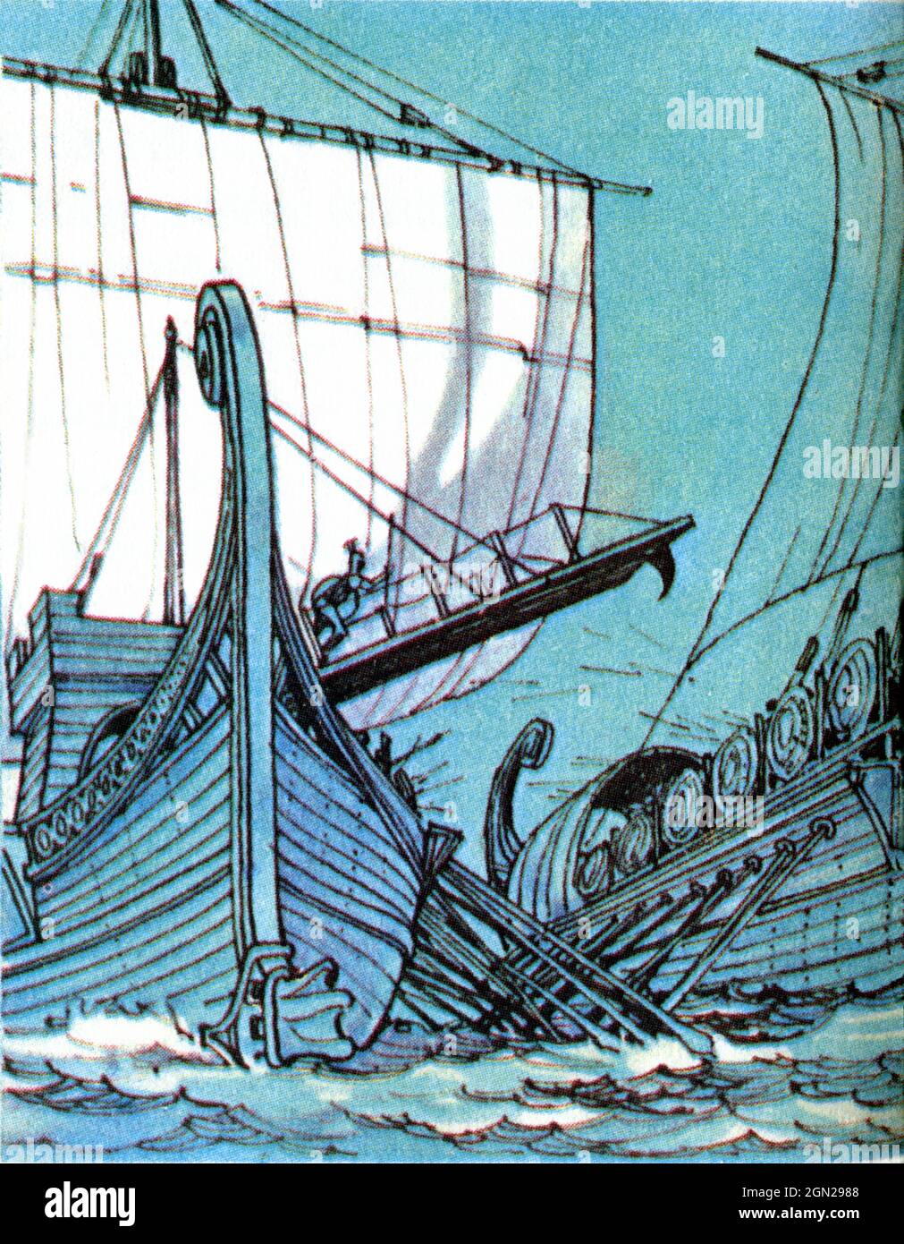 Ancient Rome, naval battle against the Carthaginians Stock Photo - Alamy