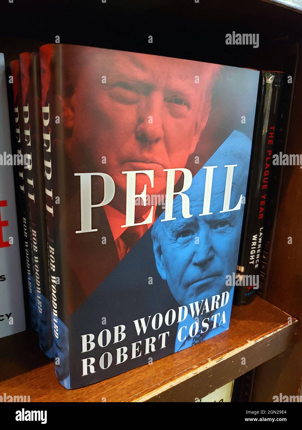 Peril book by authors Bob Woodward and Robert Costa on display at ...