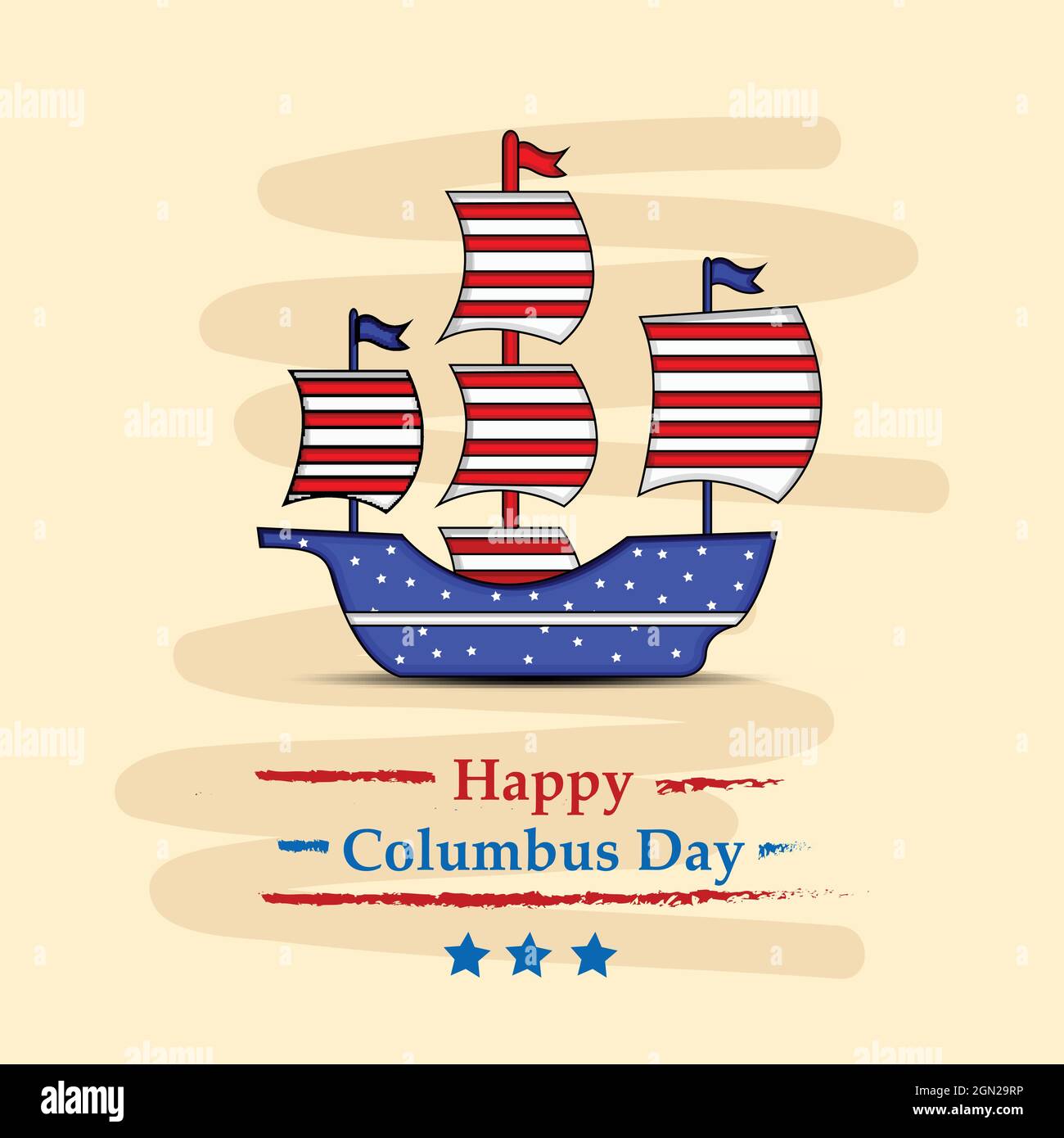 Columbus Day Background Stock Vector Image & Art - Alamy