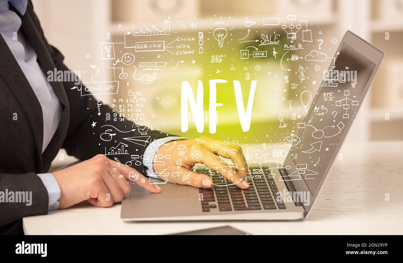 hand working on new modern computer Stock Photo - Alamy