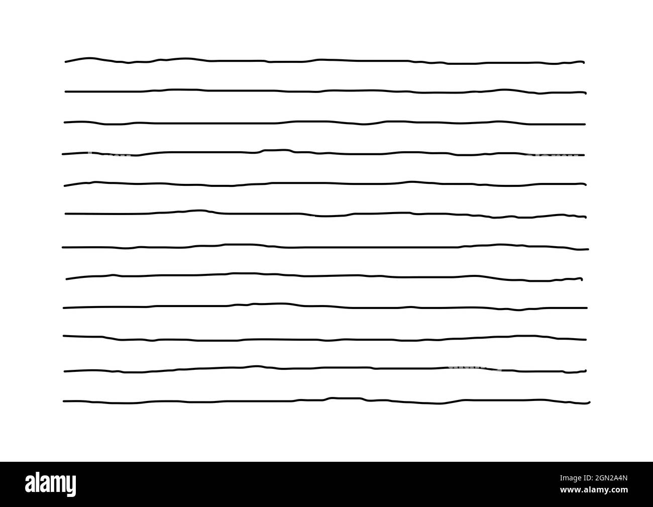 Doodle, sketch drawing line illustration. Lines of notepad, notes ...