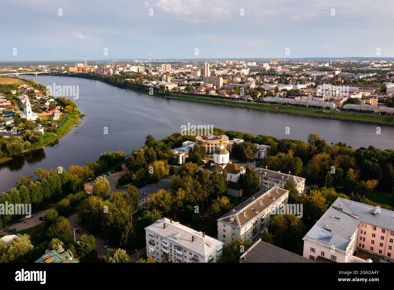 Panorama city tver russia aerial hi-res stock photography and images ...