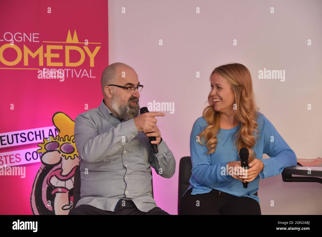 Cologne, Germany. 21st Sep, 2021. Improvisational theatre comedian ...