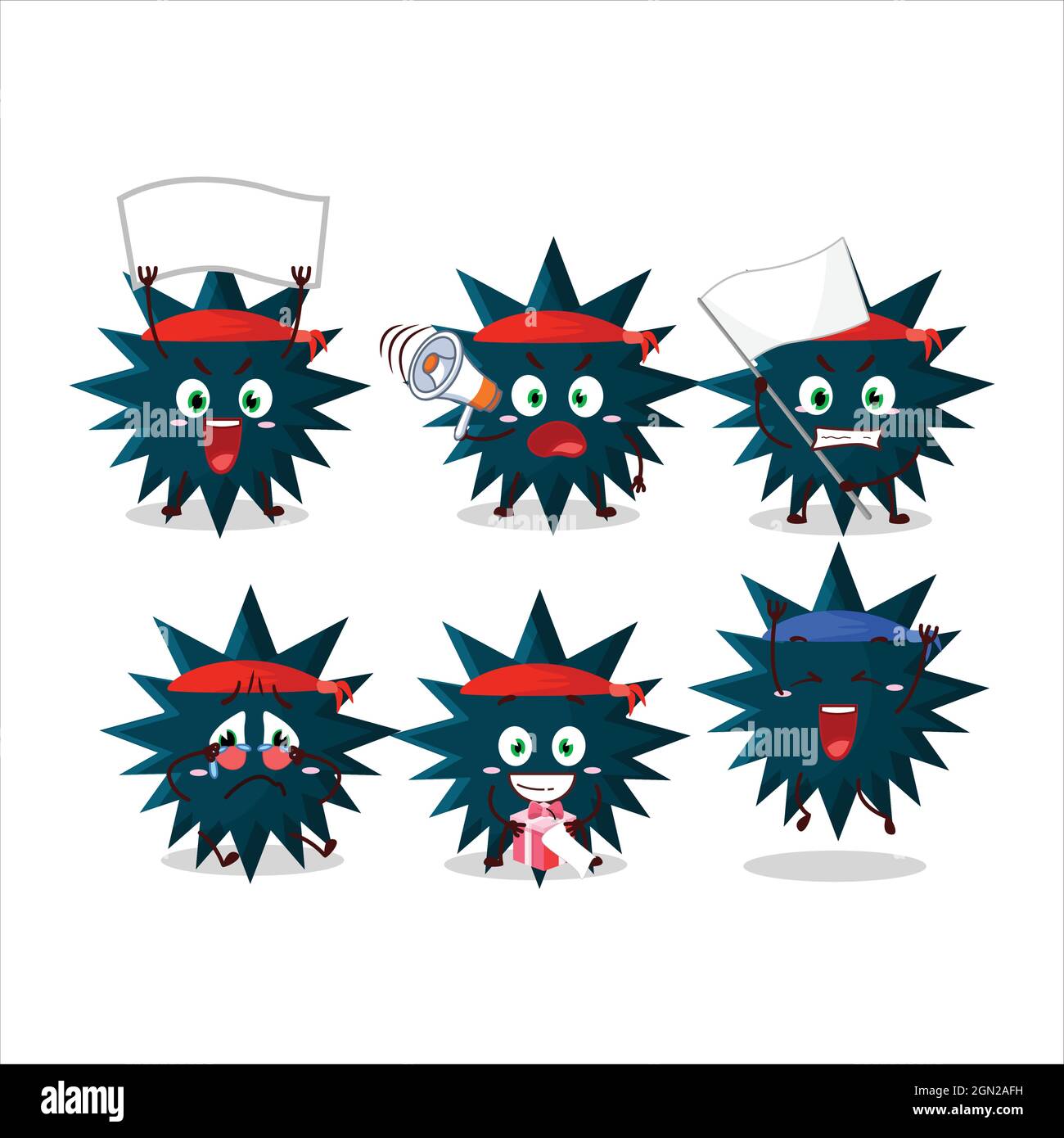 Mascot design style of biohazard virus character as an attractive ...