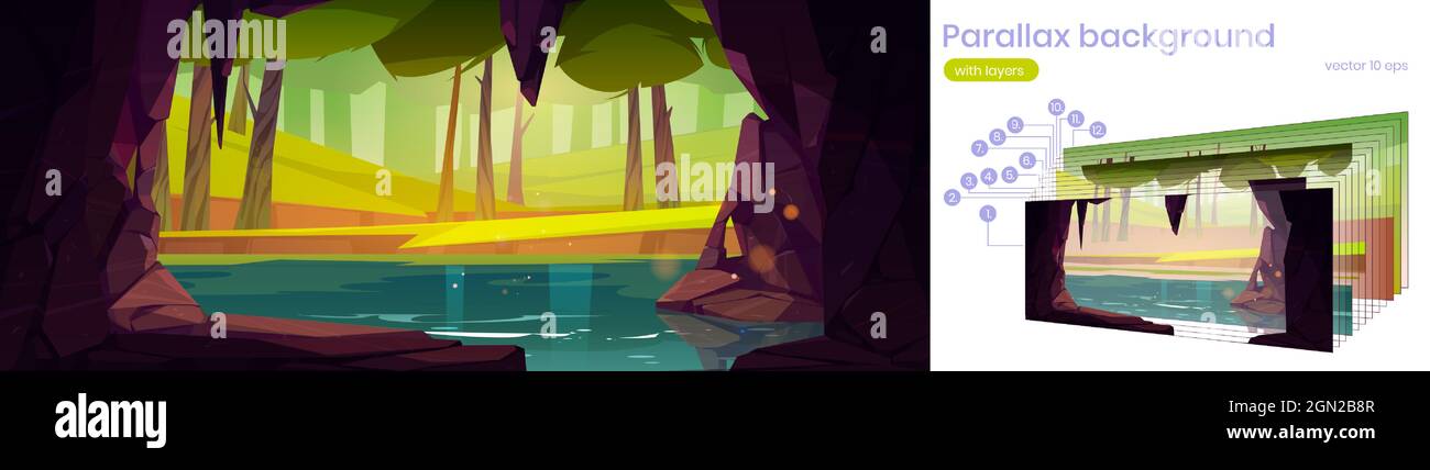 2d Game Background Cave