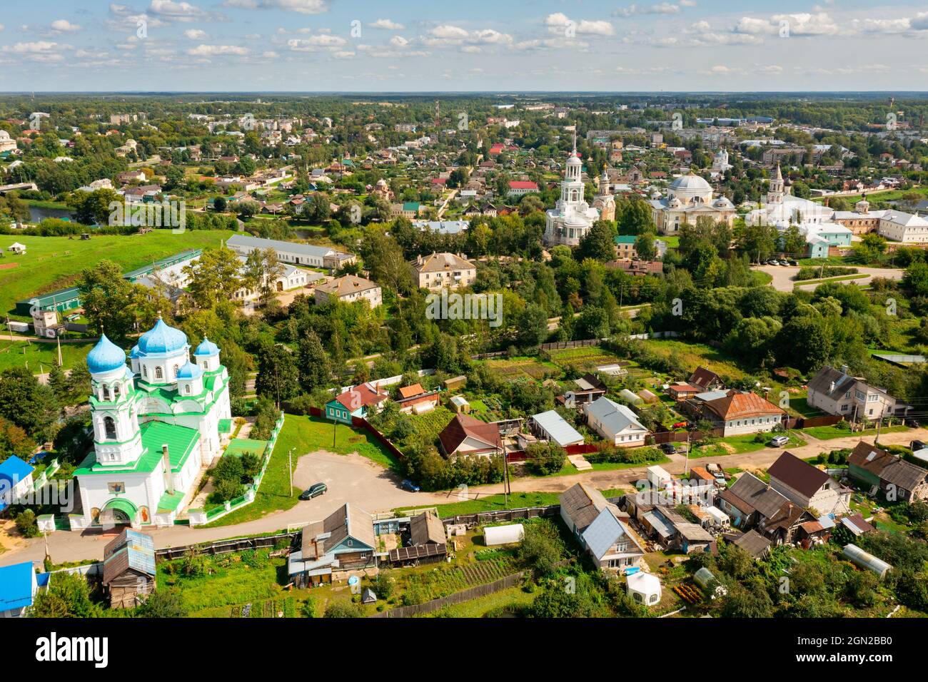 Bird's eye view of Torzhok Stock Photo - Alamy