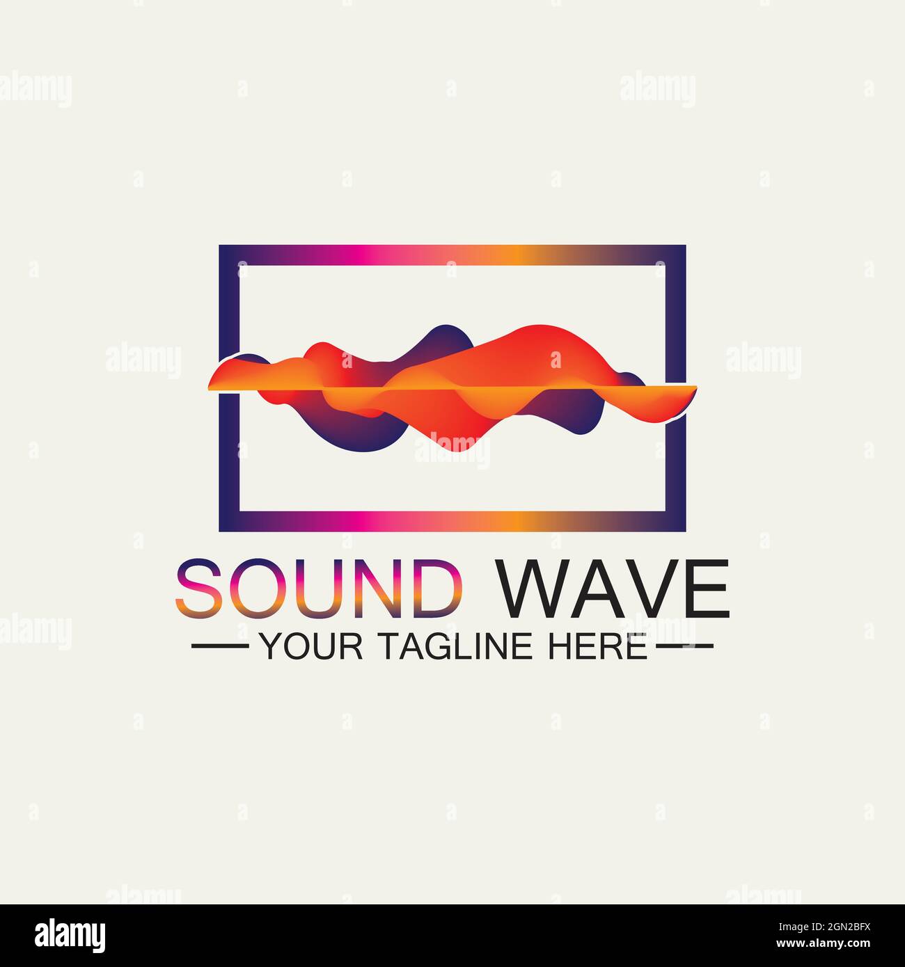 Multicolored abstract fluid sound wave logo Vector illustration design ...