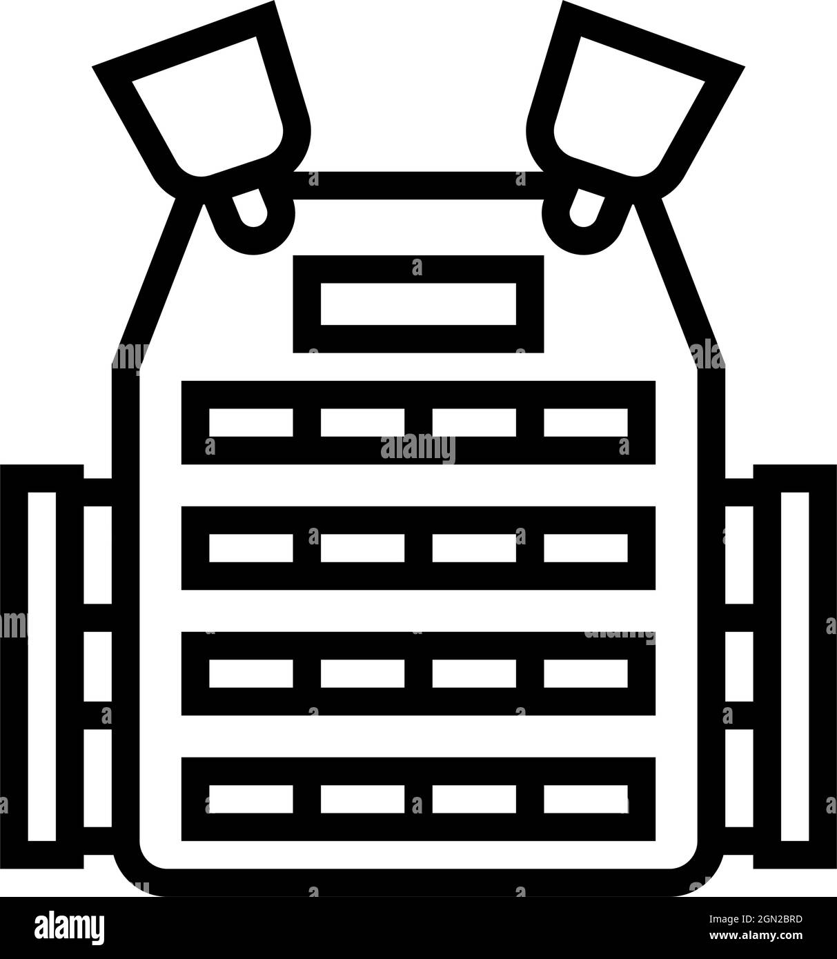 body armor line icon vector illustration Stock Vector Image & Art - Alamy