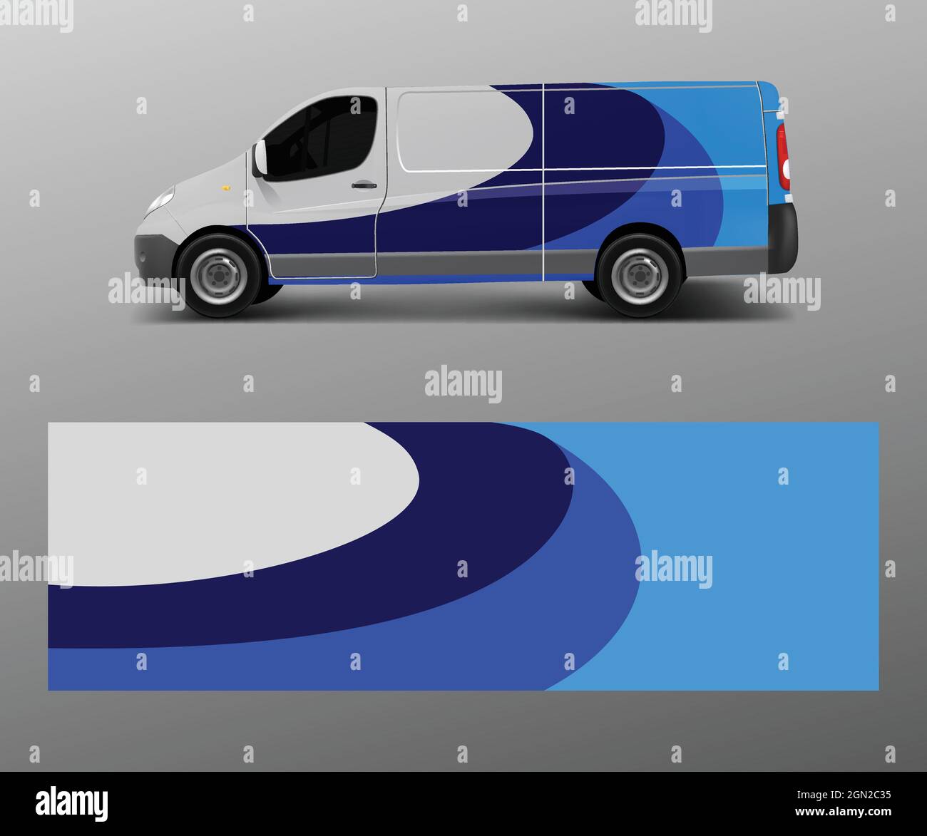modern simple design for van graphics vinyl wrap template vector Stock ...