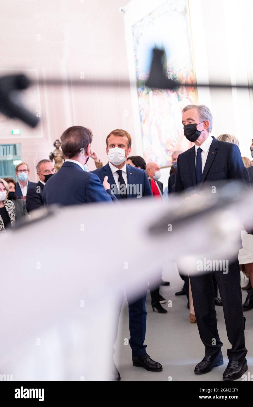 Paris, France on September 21, 2021. President Emmanuel Macron et ...