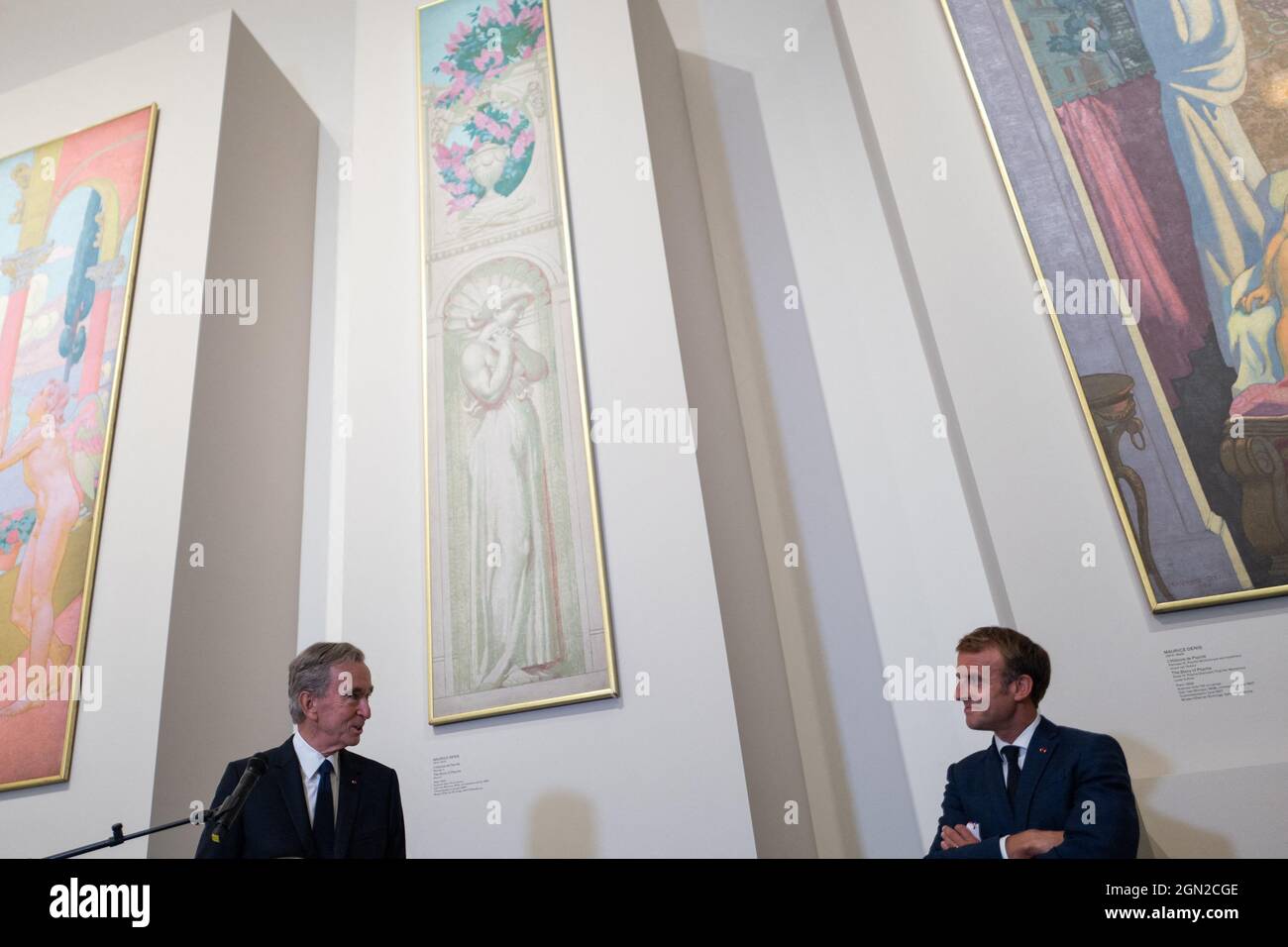 Paris, France on September 21, 2021. Bernard Arnault, CEO of LVMH ...