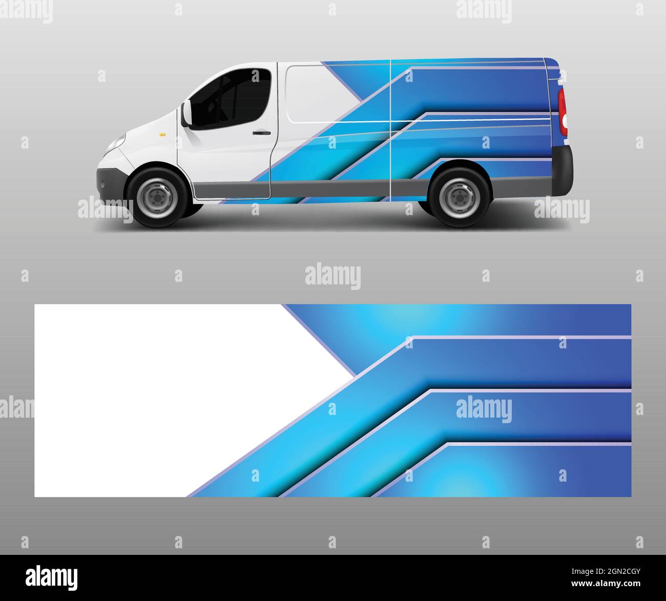van decal wrap design vector for Company branding . Graphic wrap decal ...