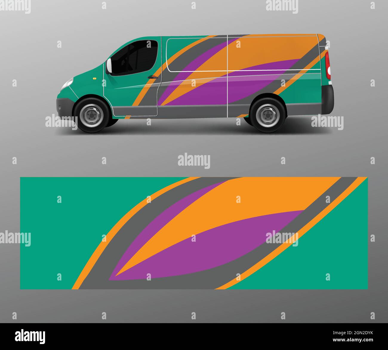 Graphic abstract wave designs for wrap vehicle, race car, branding car ...