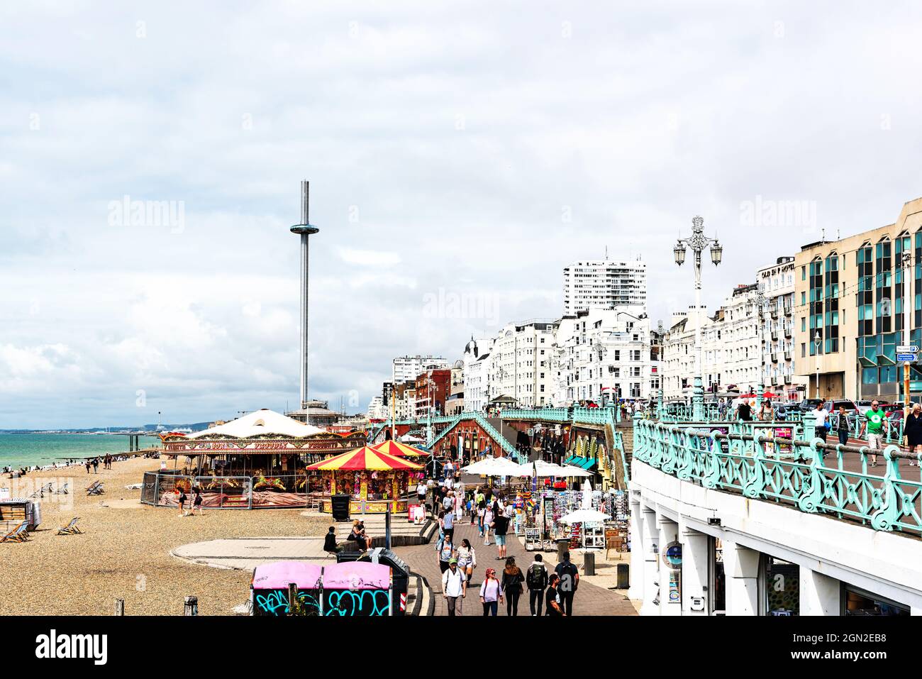 Brighton Beach views Stock Photo - Alamy