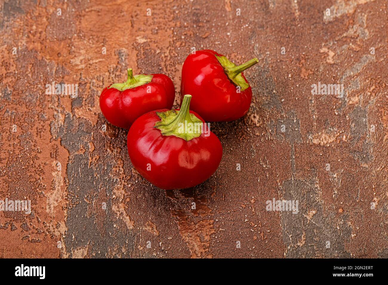 Red hot and spicy cherry pepper Stock Photo - Alamy