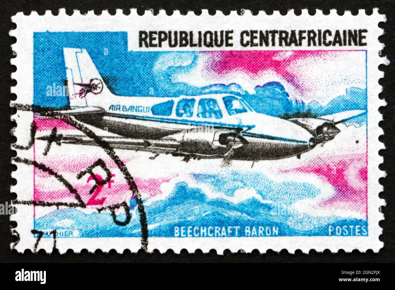 CENTRAL AFRICAN REPUBLIC - CIRCA 1967: a stamp printed in Central ...