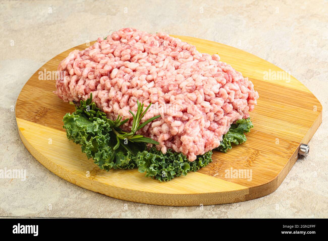 Raw fat pork minced meat for cooking Stock Photo - Alamy