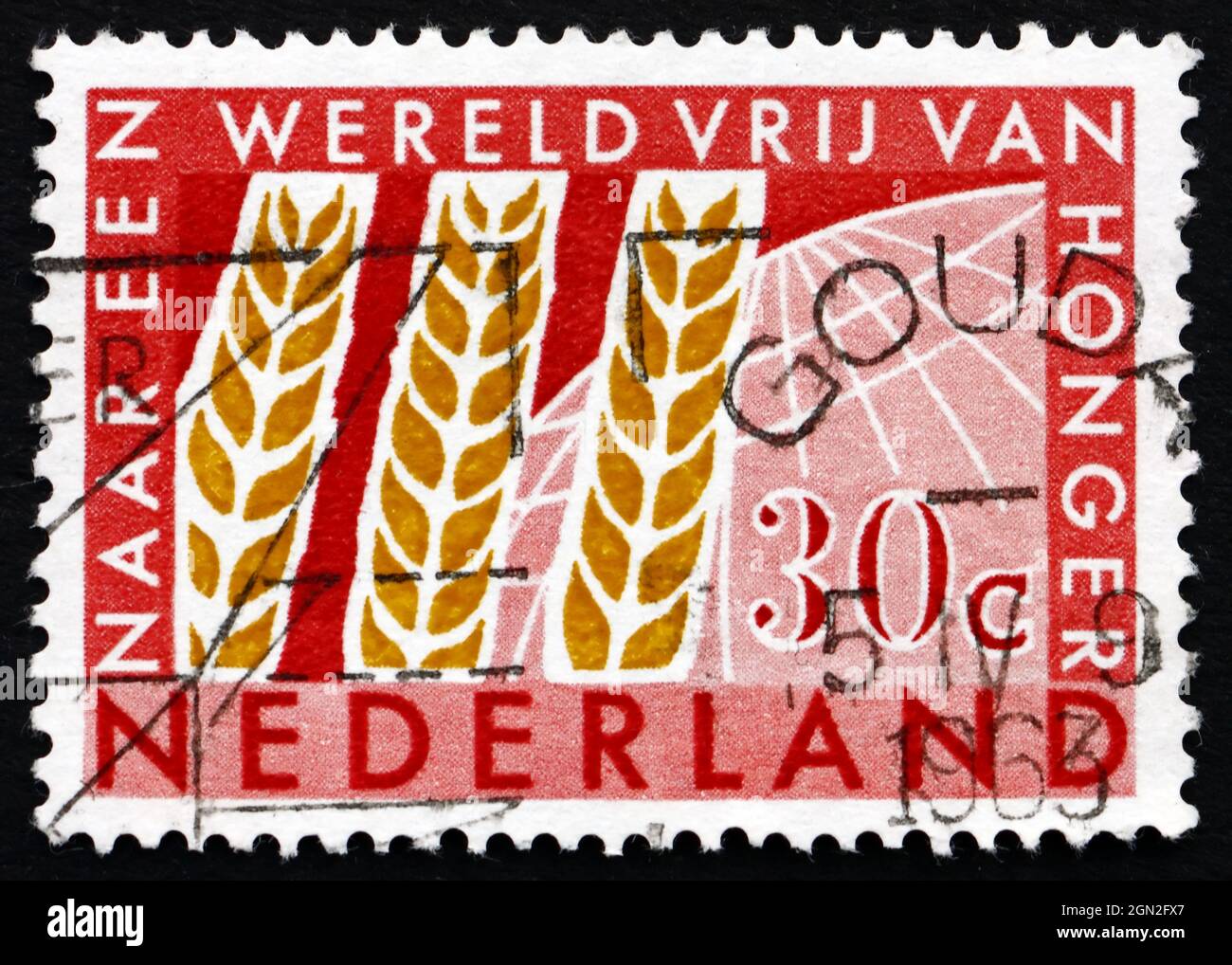 NETHERLANDS - CIRCA 1963: a stamp printed in the Netherlands shows ...