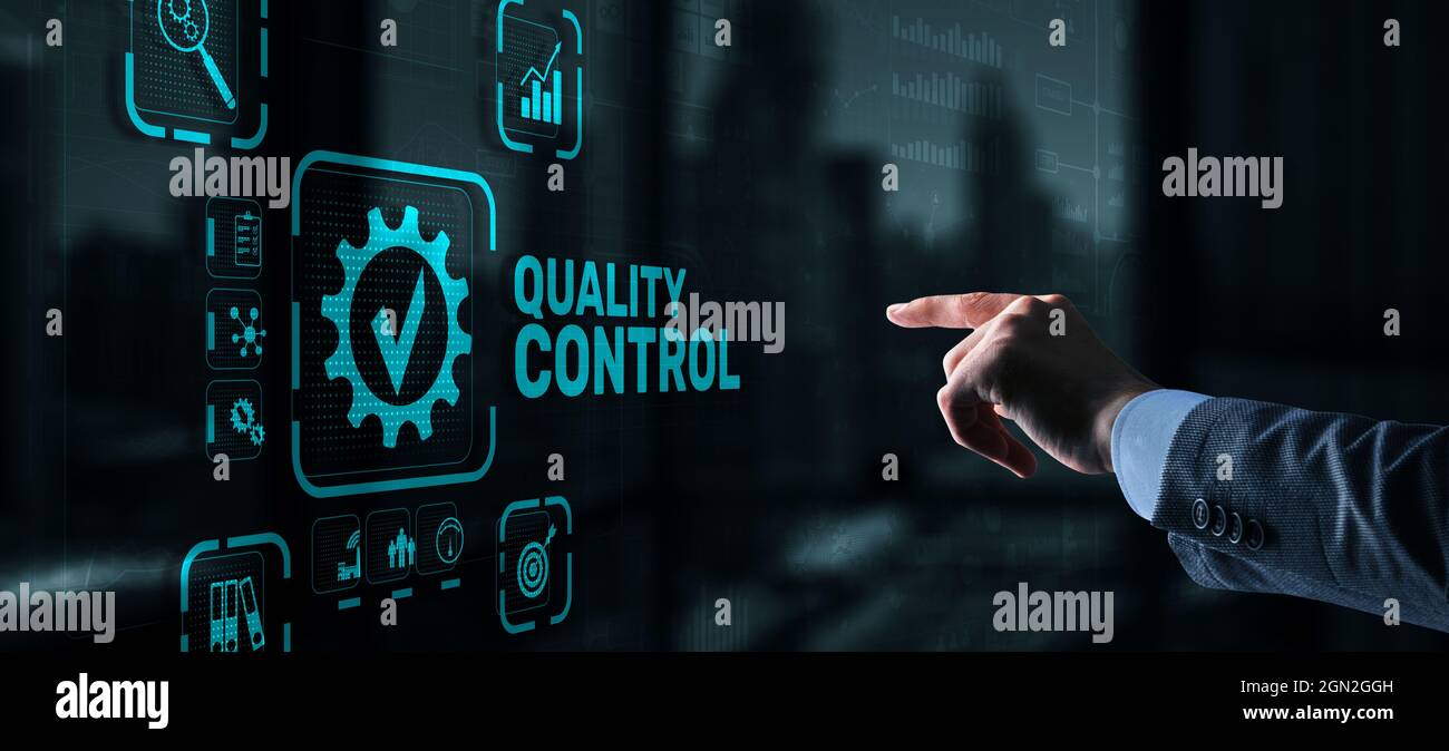 Quality control standards business technology concept Stock Photo - Alamy