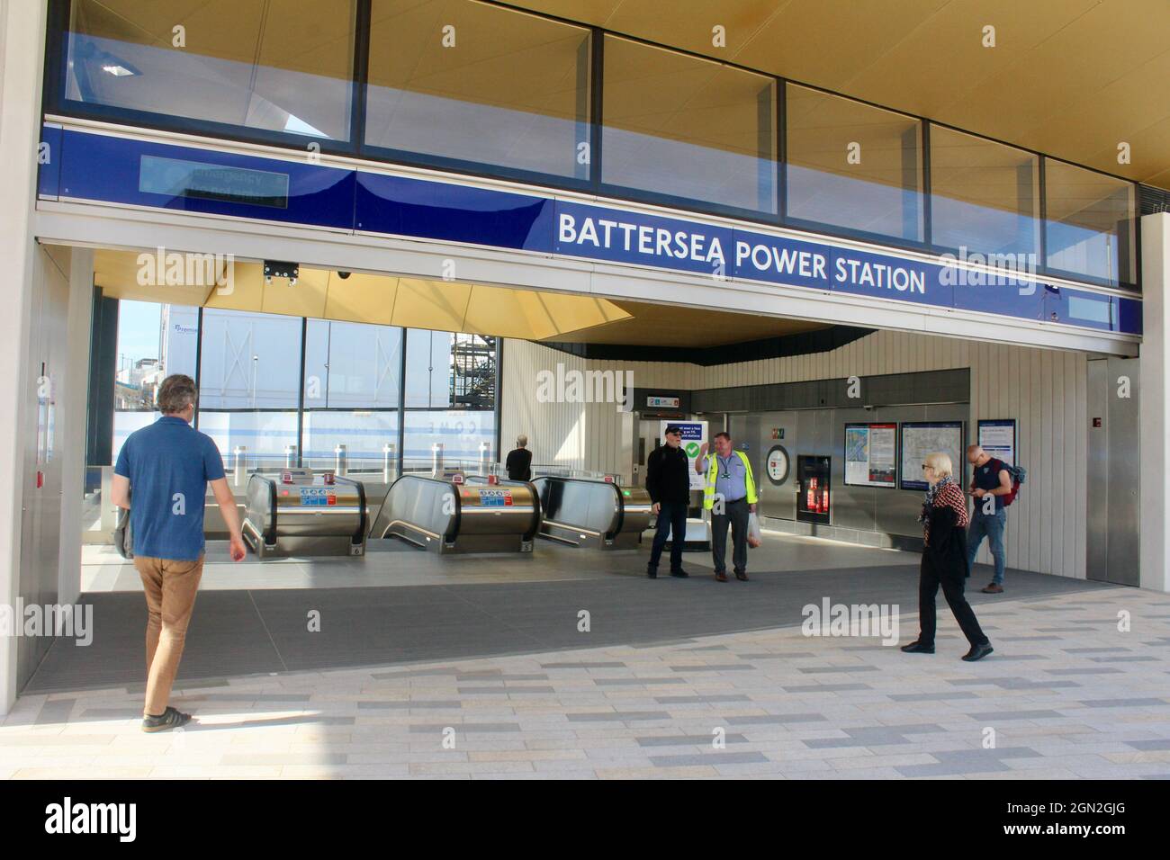 battersea power station tube station london england UK northern line ...