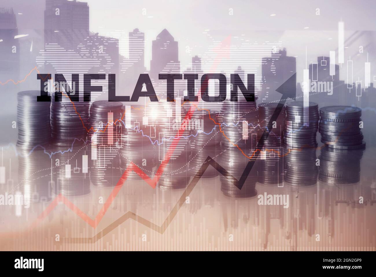 Inflation World economics and inflation control concept Stock Photo - Alamy