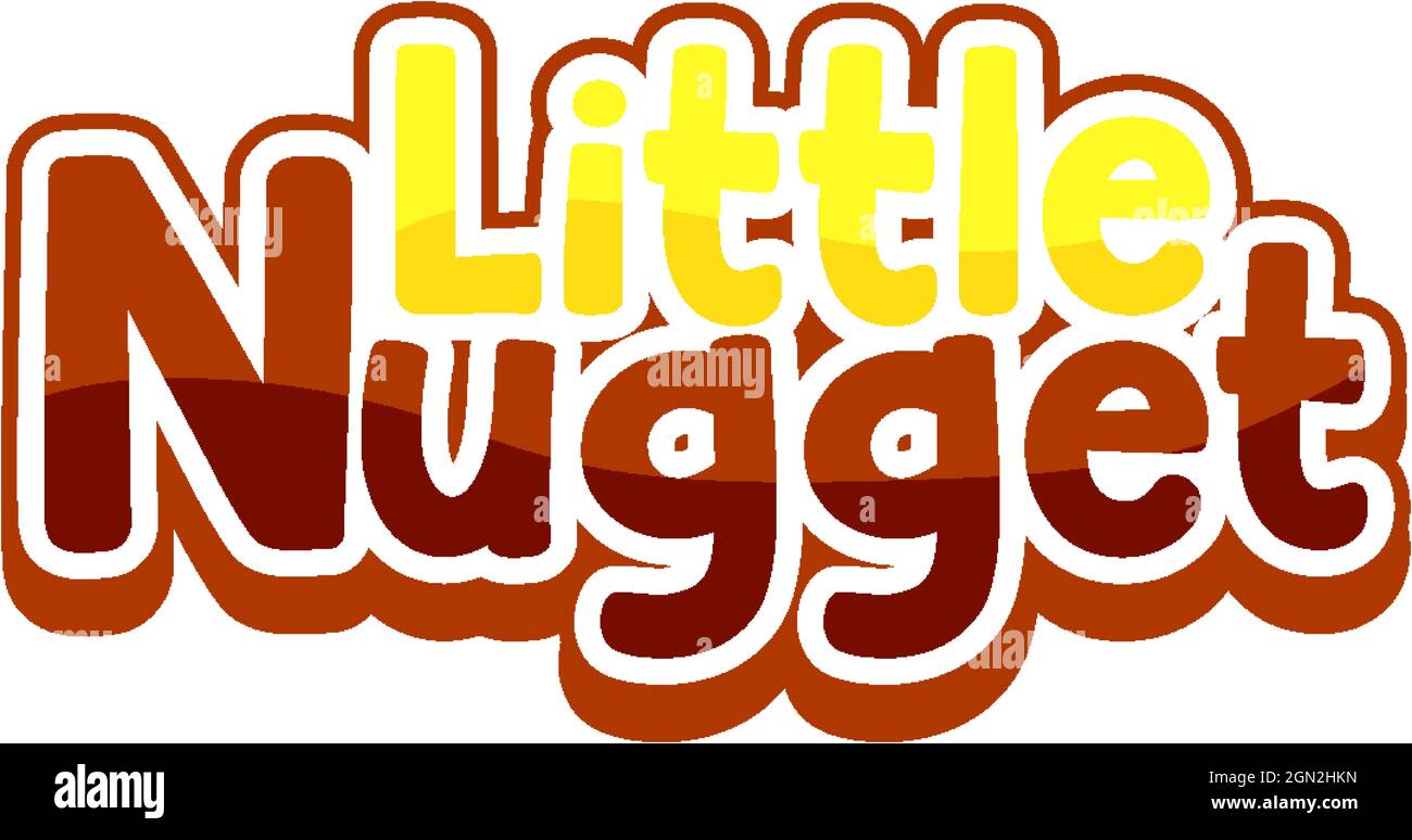 Little Nugget logo text design illustration Stock Vector Image & Art ...