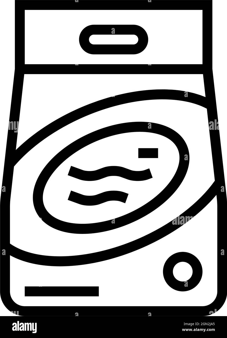 powder bag line icon vector illustration Stock Vector Image & Art - Alamy