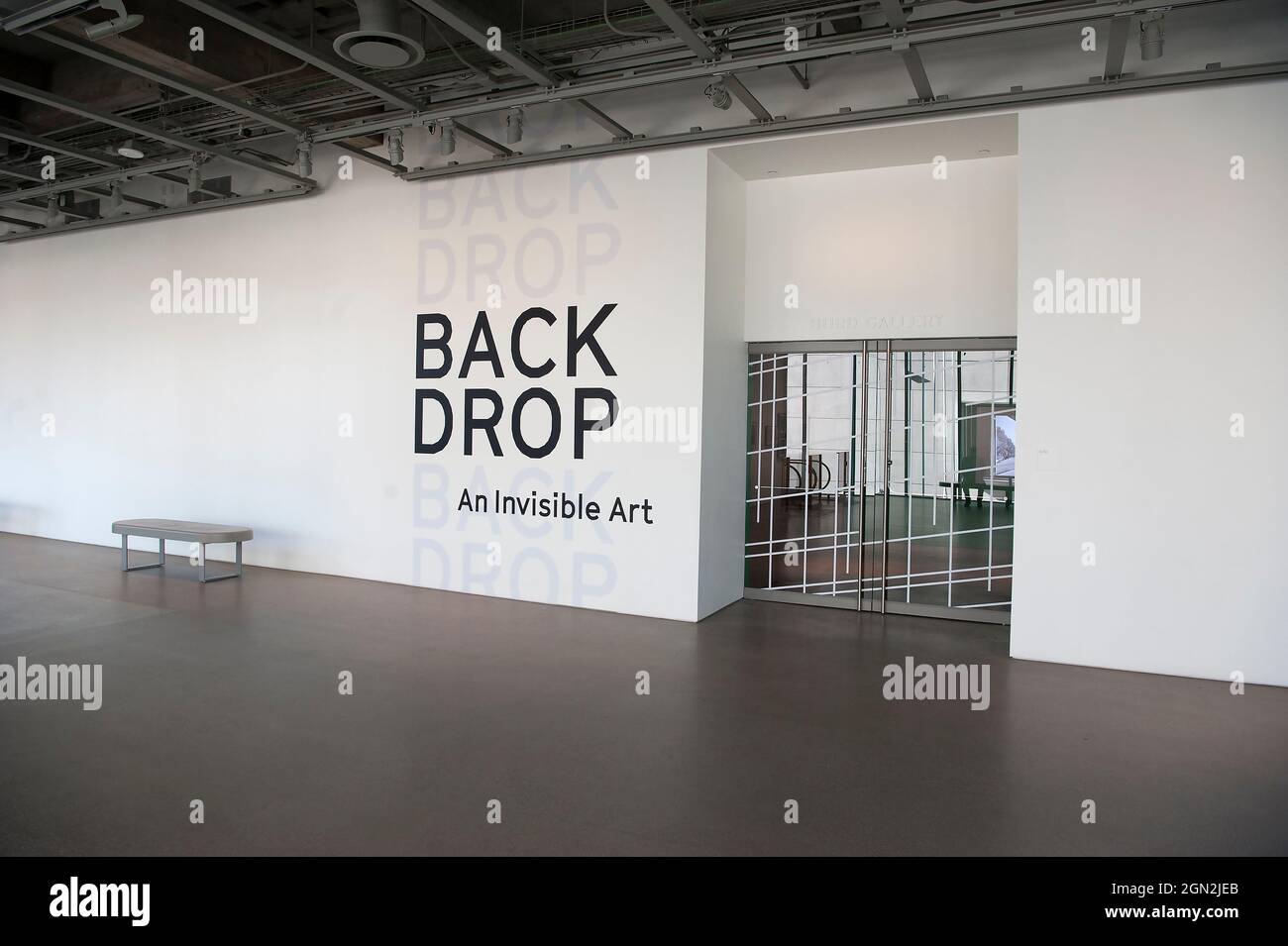 Entrance to exhibit on Back Drops at the Academy Museum of Motion ...