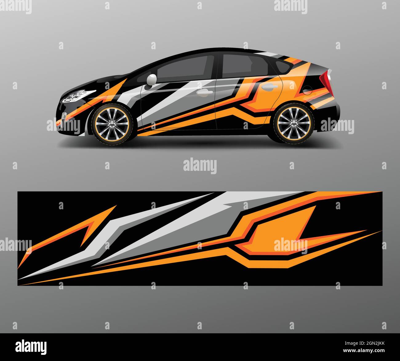 Car decal vector, graphic abstract racing designs for vehicle Sticker ...