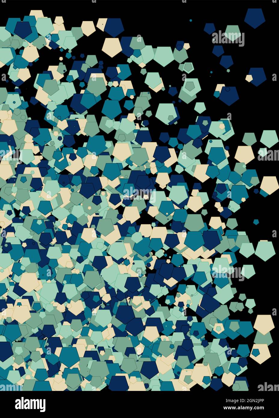 Colorful Universe Distribution Computational Generative Art background ...