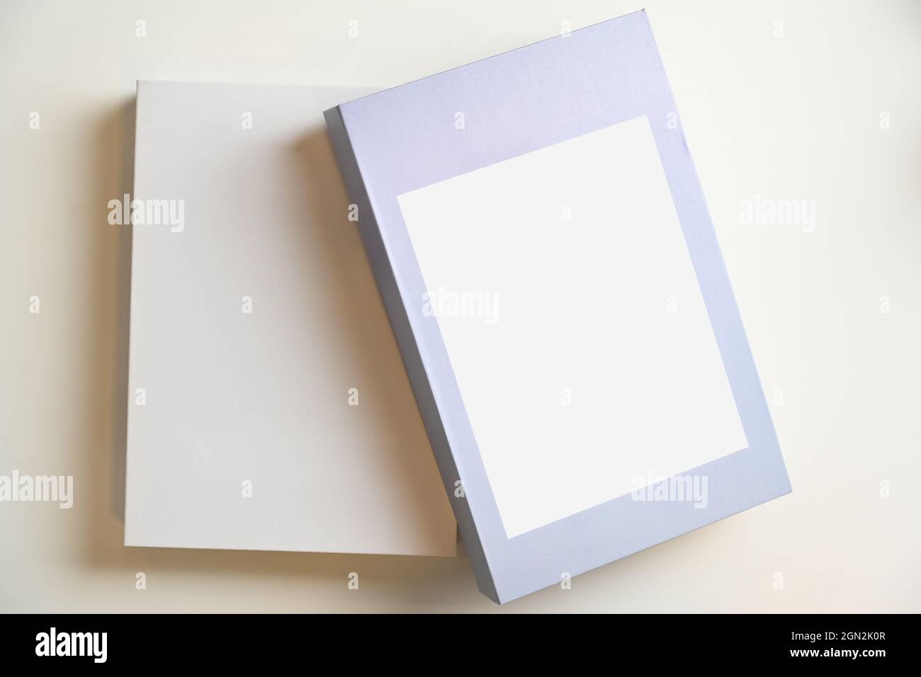 Two book cover designs, each with a blank space for your text or design ...