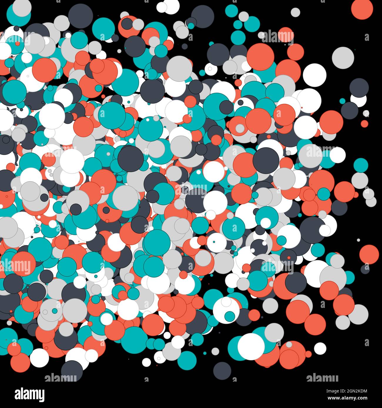 Colorful Universe Distribution Computational Generative Art background ...