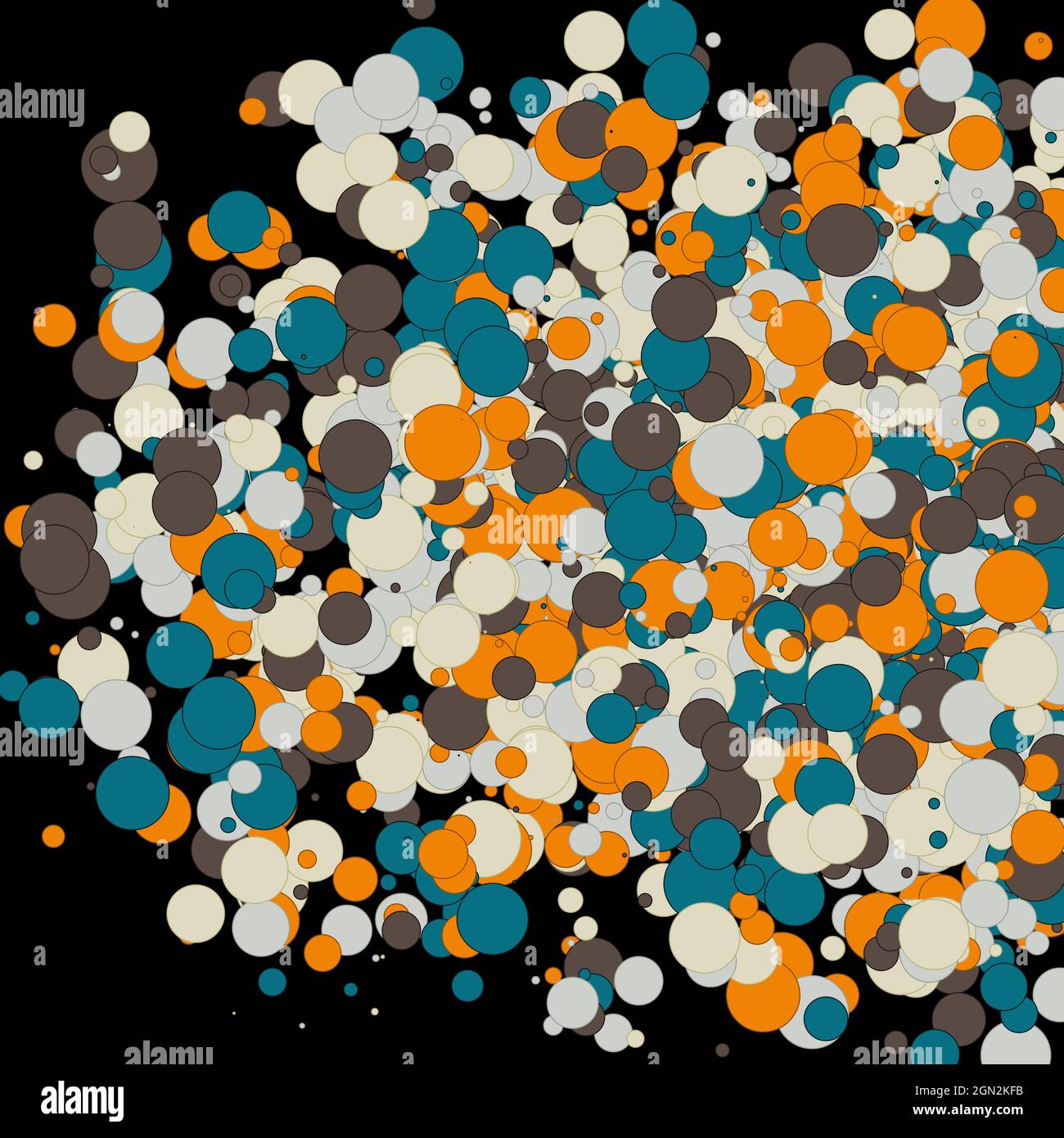 Colorful Universe Distribution Computational Generative Art background ...